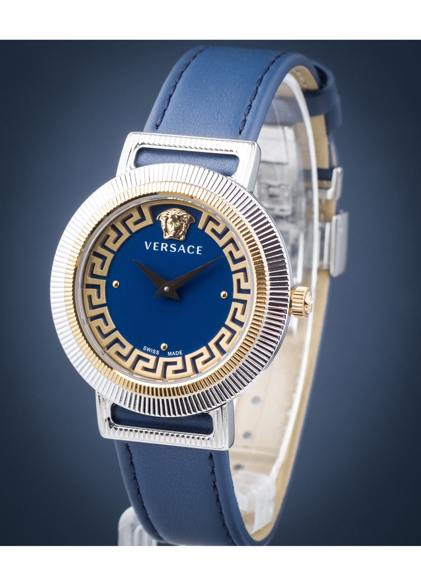 Ceas dama, Versace, Inox/Piele, Multicolor - eMAG.ro