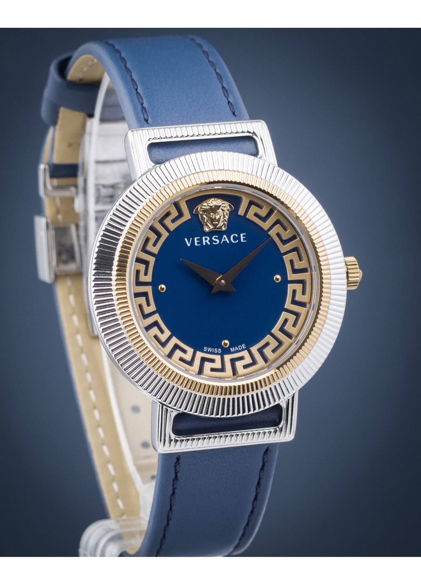 Ceas dama, Versace, Inox/Piele, Multicolor - eMAG.ro