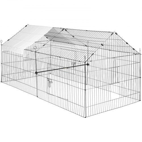 Cusca metalica pentru gaini/pasari, cu acoperis rezistent la apa si ...