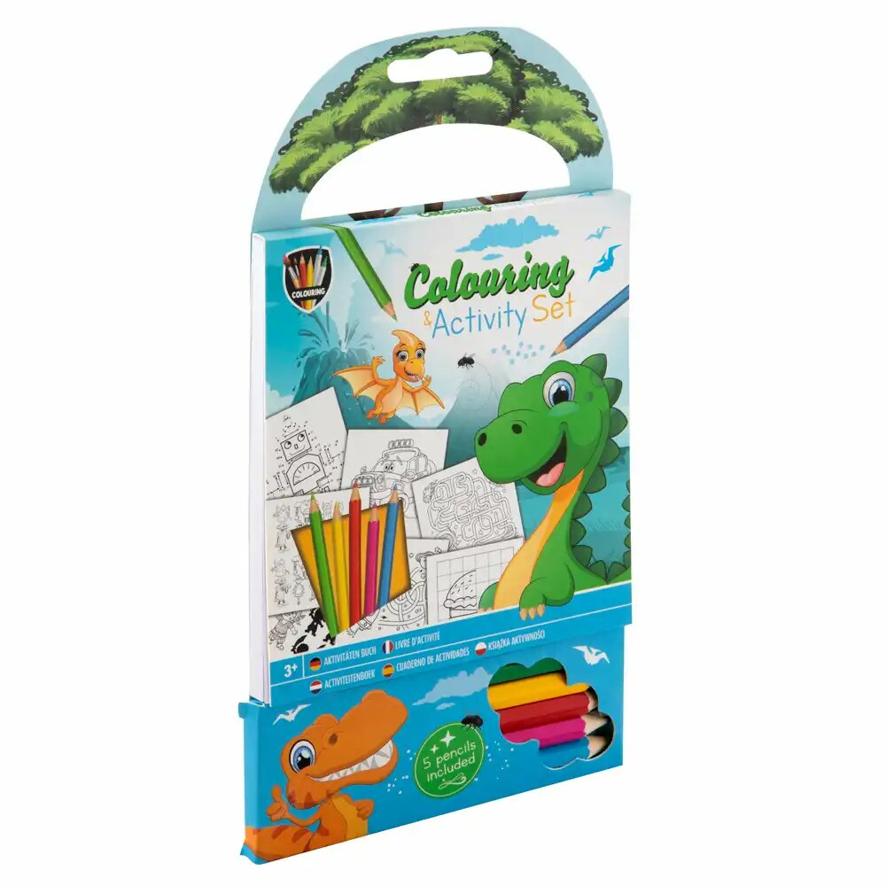 Set carte colorat Craft, 5 creioane colorate incluse, frmat 22 cmmx11 ...