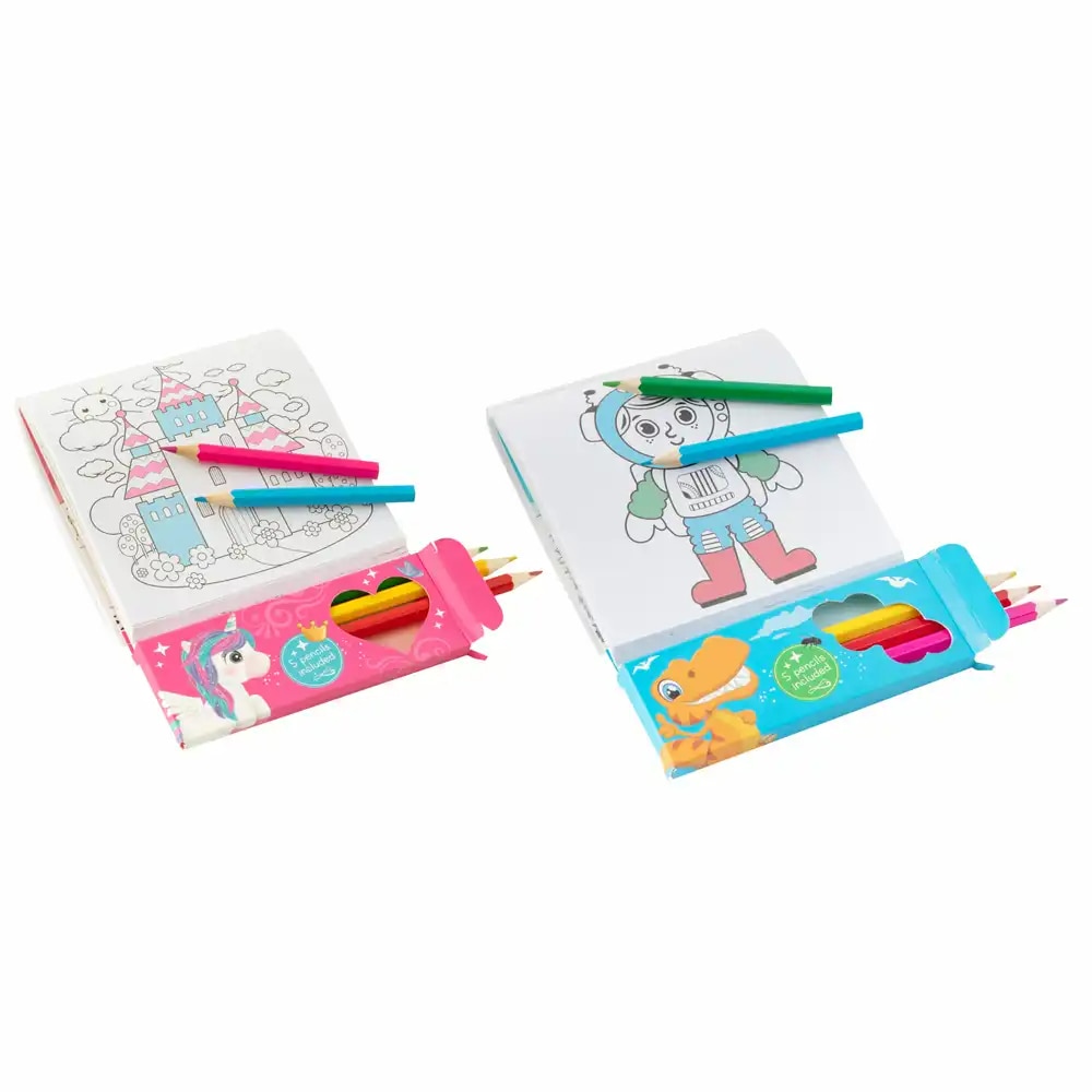 Set carte colorat Craft, 5 creioane colorate incluse, frmat 22 cmmx11 ...