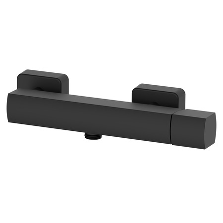 Baterie dus Aquasanit Coral, cartus ceramic, negru mat - eMAG.ro