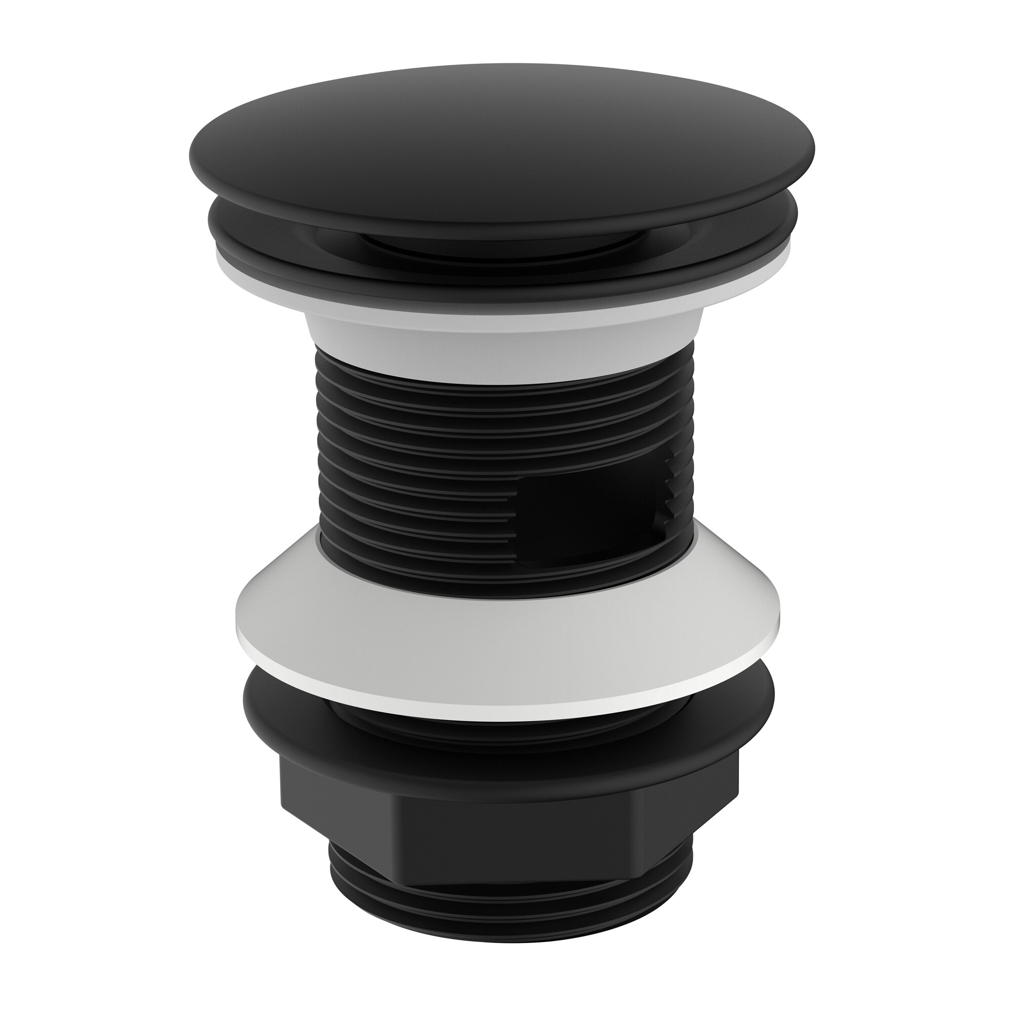 Ventil lavoar click-clack Aquasanit Coral, finisaj negru mat, cu ...