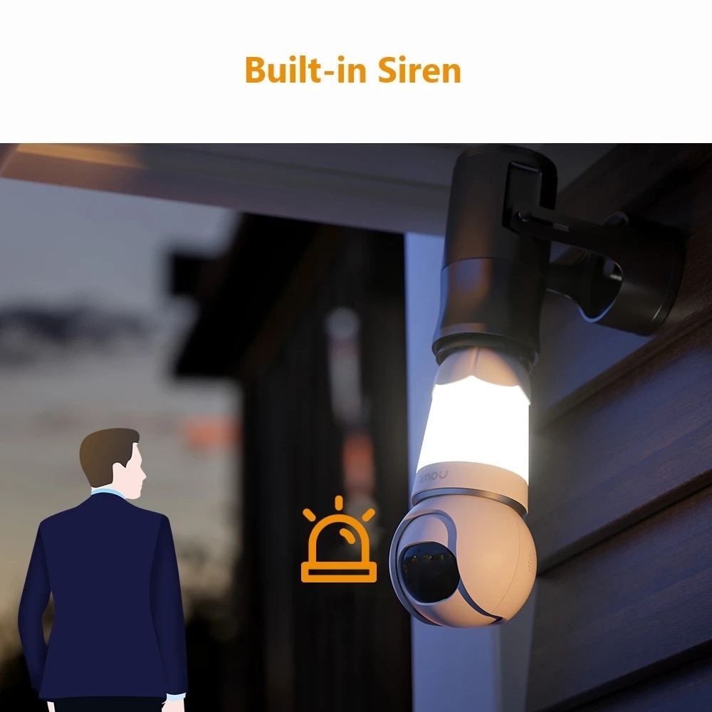 Imou Camera 5 MP 3K Rögzítés E27 aljzatba, Vezeték nélküli, PTZ 25m LED ...