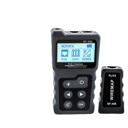 Tester retea, PoE, Afisaj LCD, Negru - eMAG.ro