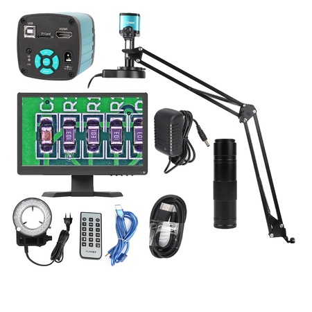 Set camera microscopica, 150X zoom, 48MP, suport pliabil, control la ...