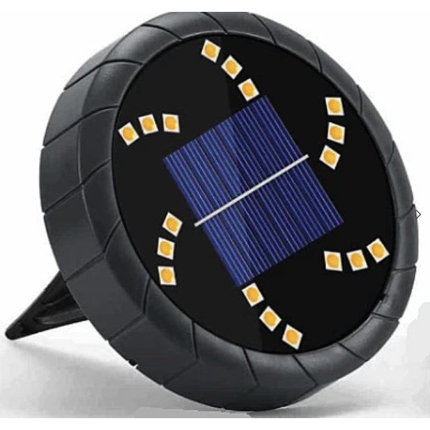 Lampa solara de podea A117 T18 Led rotunda pentru gradina sau terasa ...