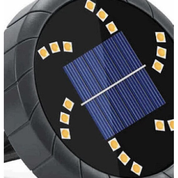 Lampa solara de podea A117 T18 Led rotunda pentru gradina sau terasa ...