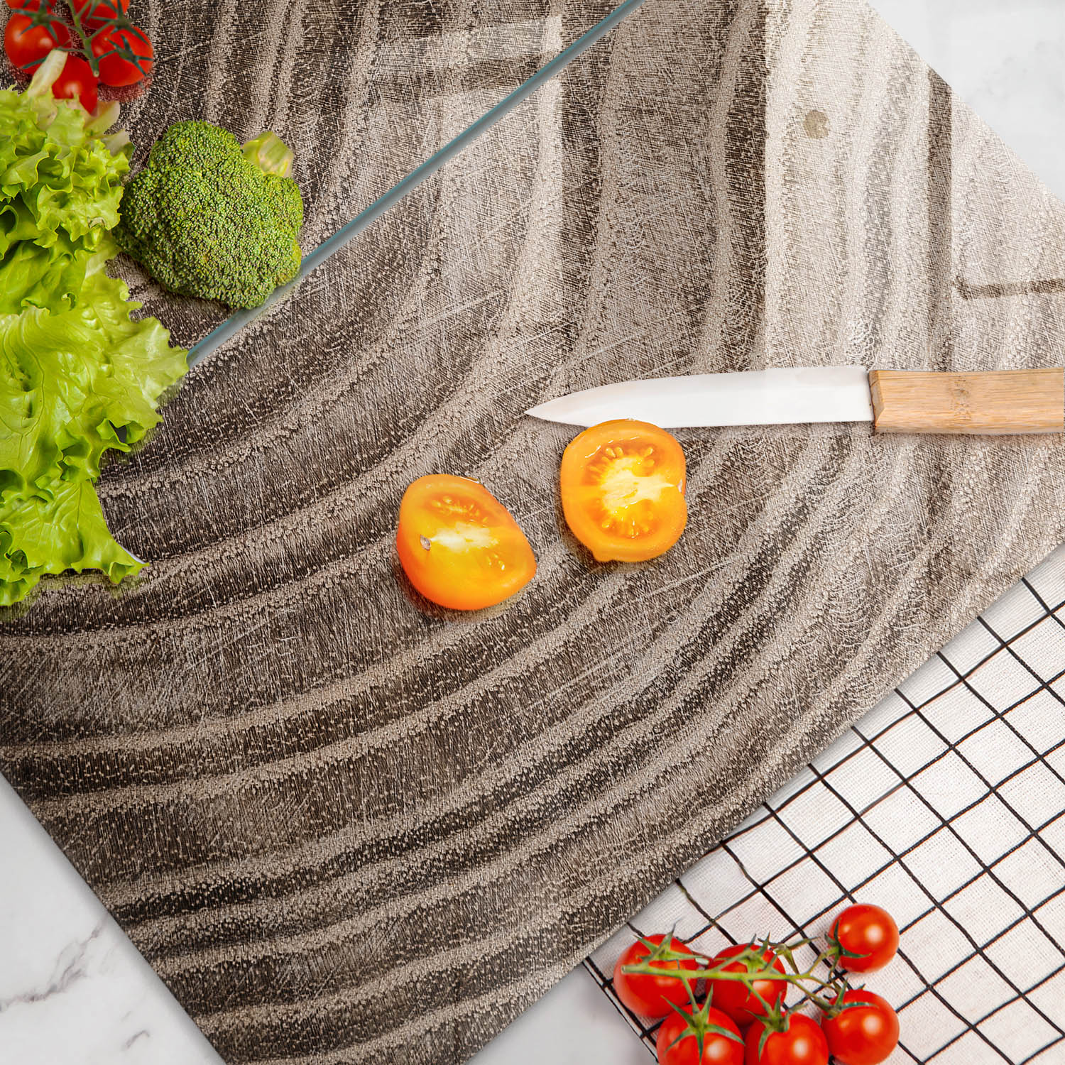 Tocatoare de bucatarie, Wallfluent, din sticla, 2x30x52 cm, Borcane de ...