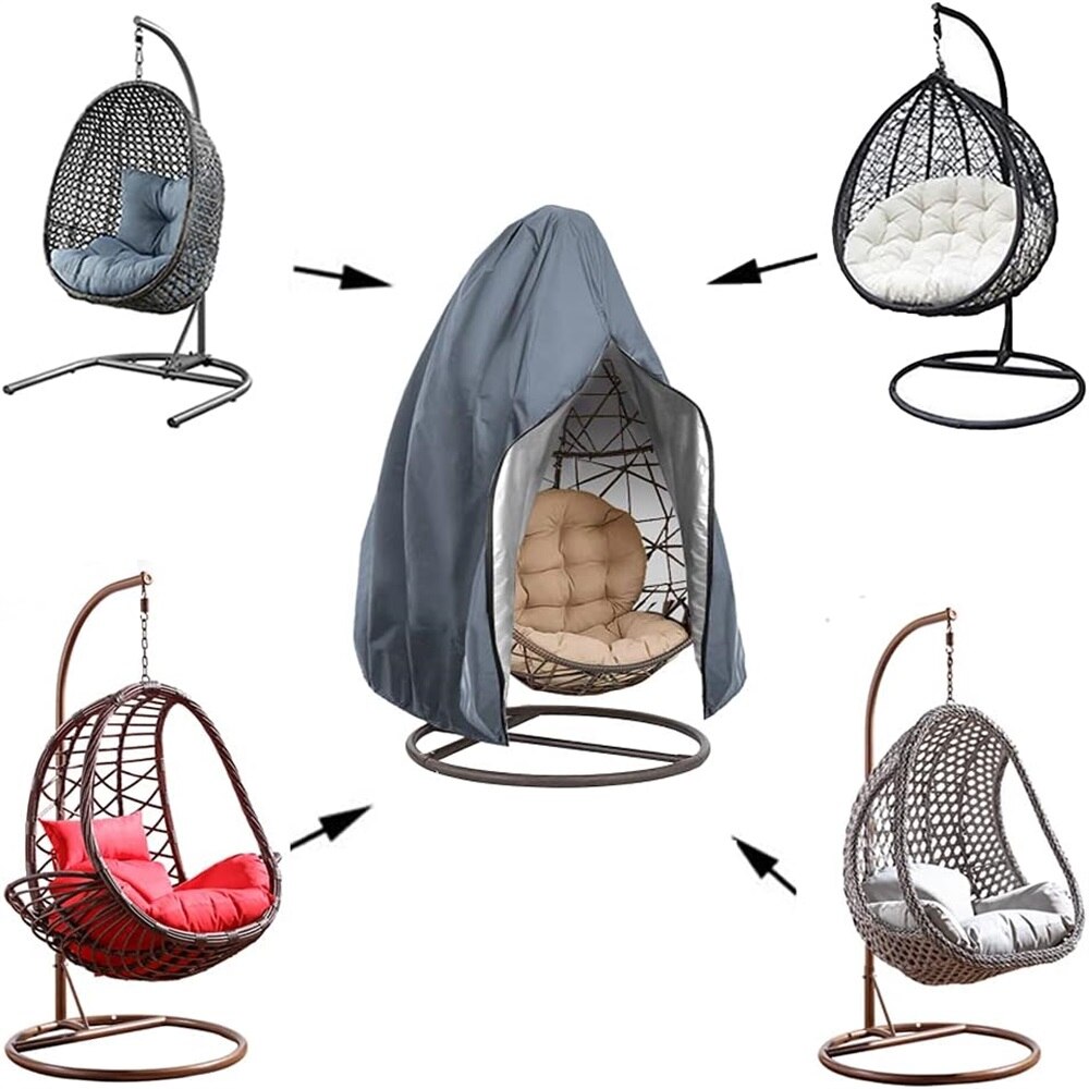 Husa scaun gradina, Panza Oxford, Gri - eMAG.ro