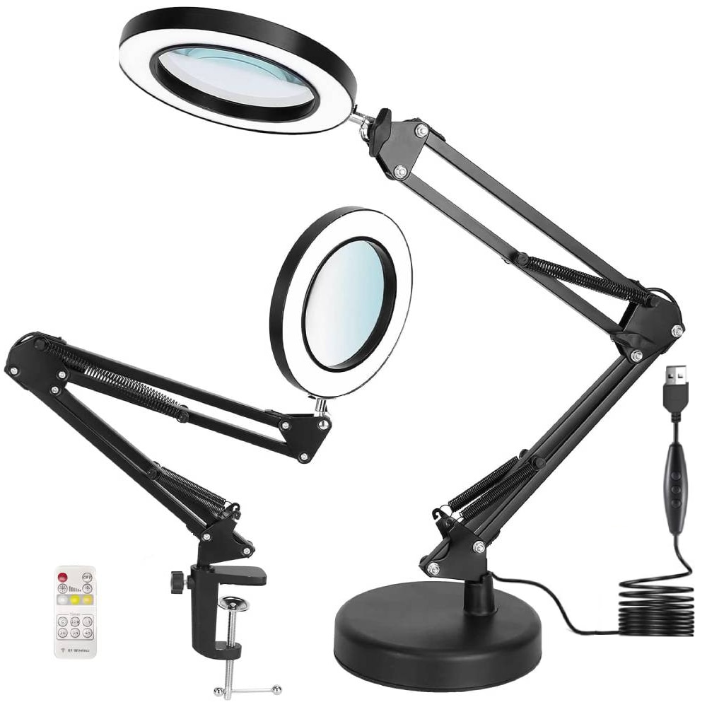 Lupa LED cu telecomanda, 10X, 3 Moduri de iluminare, TopGearWorld®, 10 ...