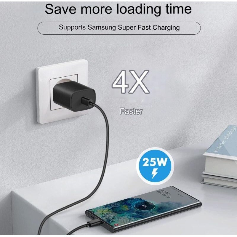 Зарядно устройство Fast Charge 25w съвместимо със Samsung Huawei