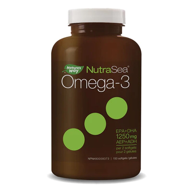 NutraSea® Omega-3 Capsule Gel Lichide, Menta Proaspata / 150 de capsule ...