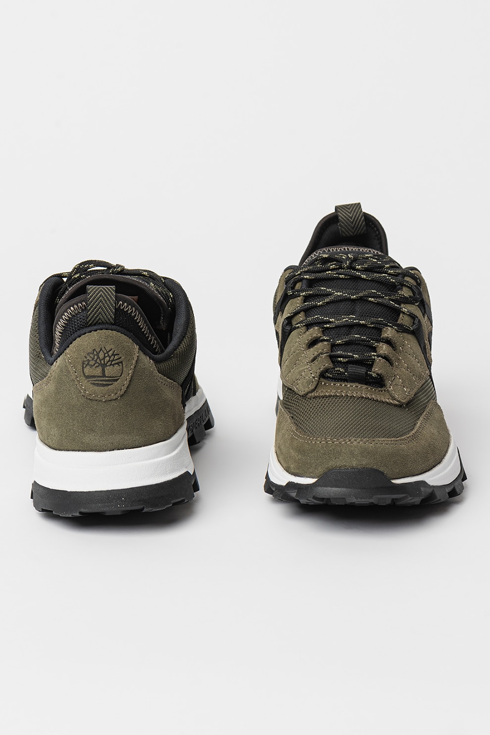 Timberland, Pantofi sport cu garnituri contrastante Treeline, Negru ...