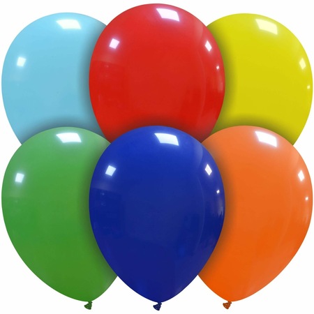 Set 100 baloane latex standard, 30 cm, multicolore - eMAG.ro