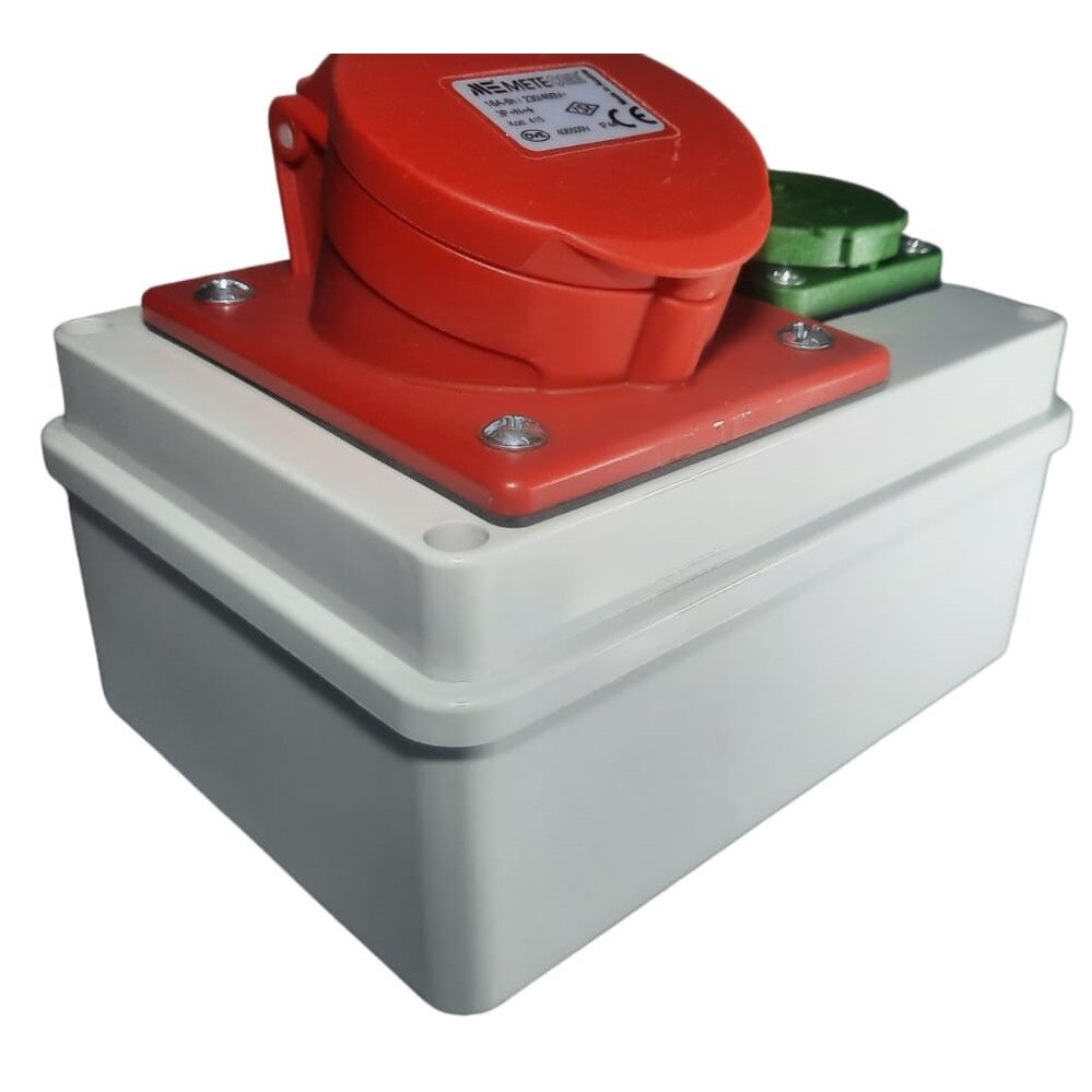 Doza aplicata precablata echipata cu 1 priza 5 poli 3P+N+E 32A 400V si ...