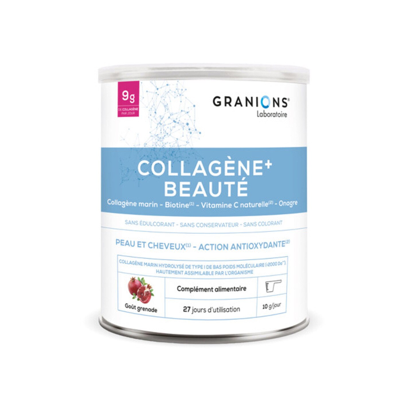 Colagen marin si biotina pentru piele si par, Granions, Collagene+ ...