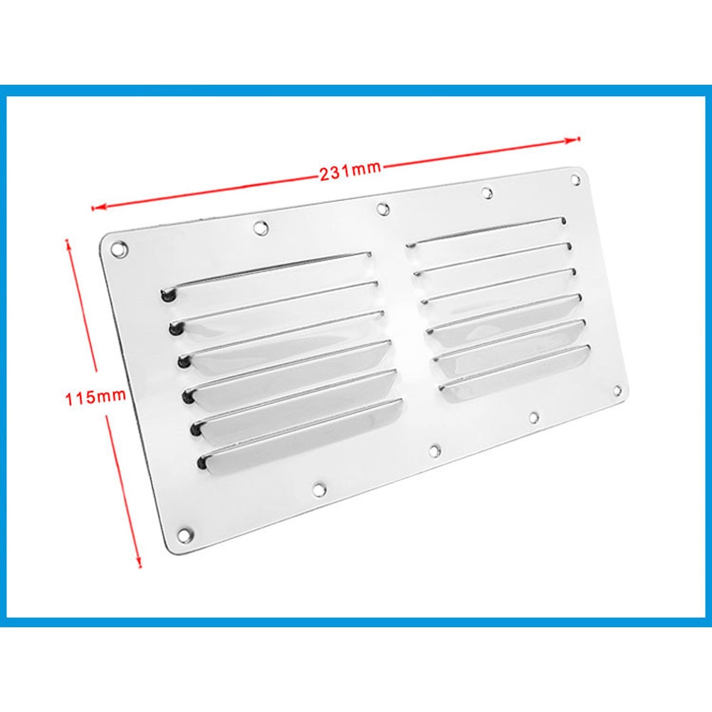 Grila de Ventilatie LLWL, Inox, 231x115x4mm, Argintiu - eMAG.ro
