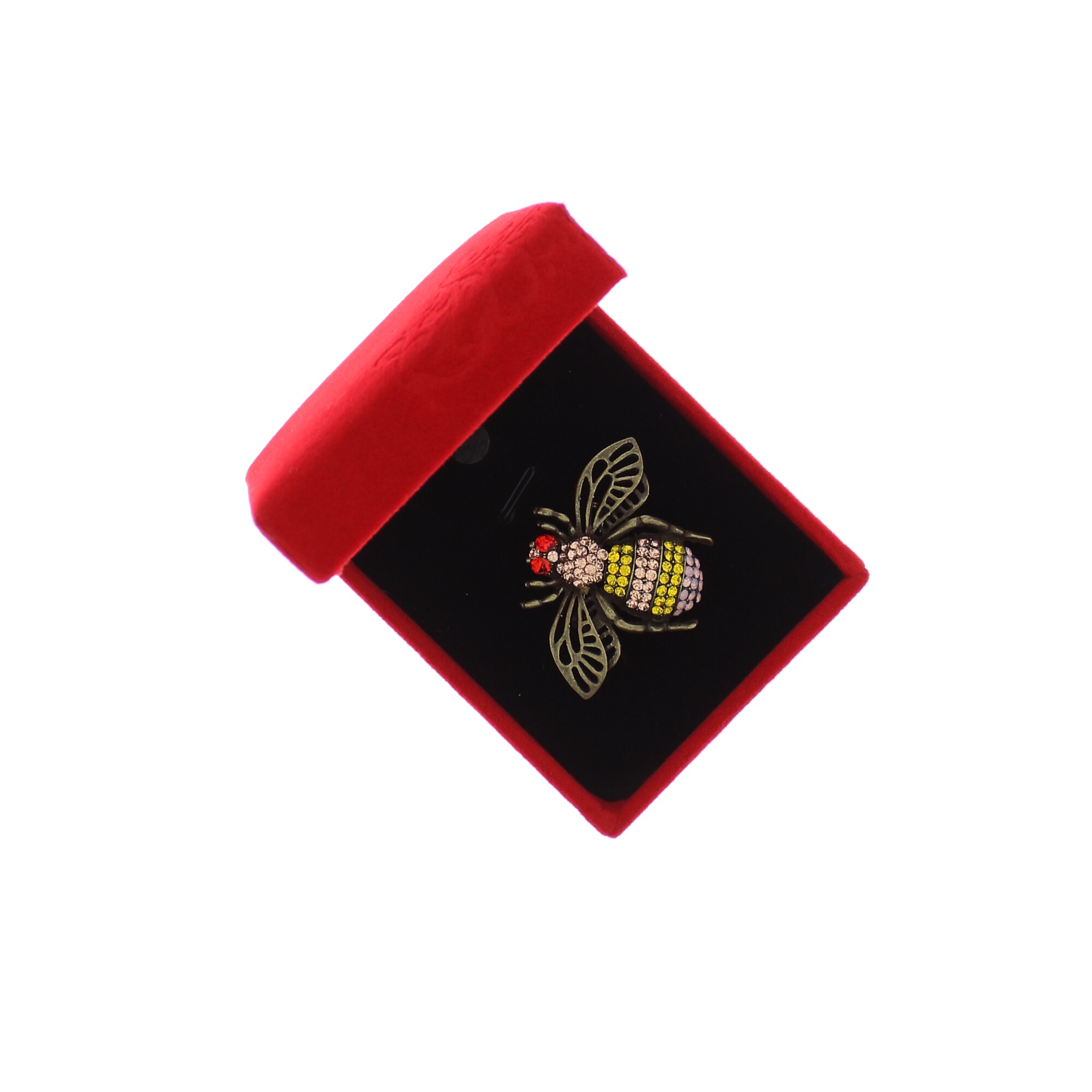 Brosa, din metal, Buticcochet, 4x5 cm, Albina, Multicolor - MR613 - eMAG.ro