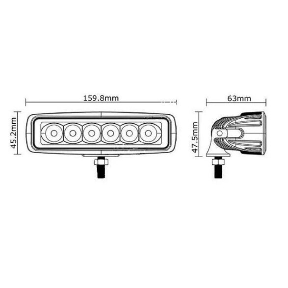 Set 2 Proiectoare LED Auto Offroad 18W, 12V-24V, 1320 Lumeni, 16 cm ...