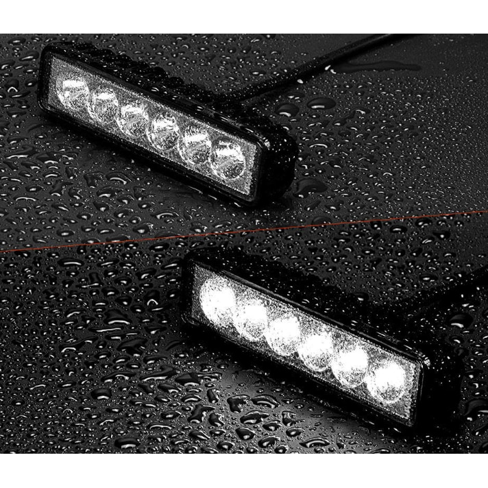Set 2 Proiectoare LED Auto Offroad 18W, 12V-24V, 1320 Lumeni, 16 cm ...