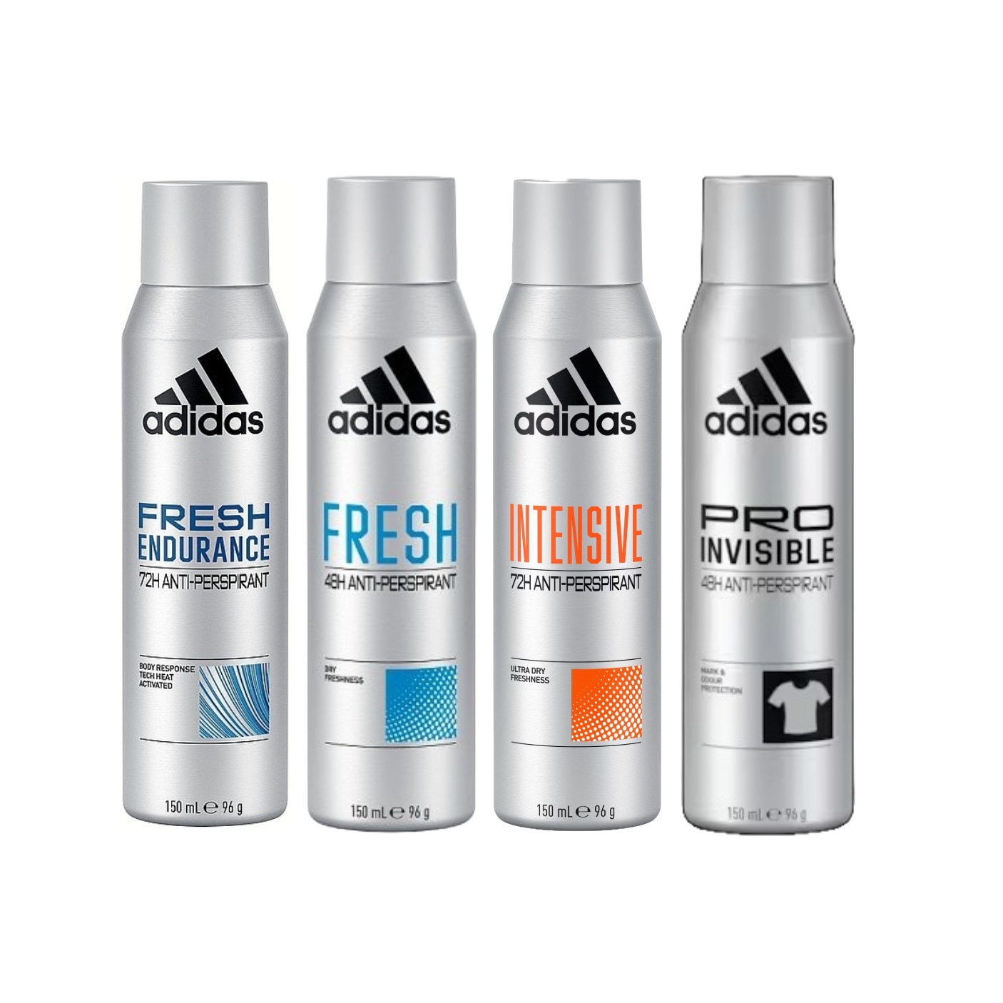 Set 4 X Deodorante Spray Anti-Perspirant Adidas 150ml, 1x Fresh ...