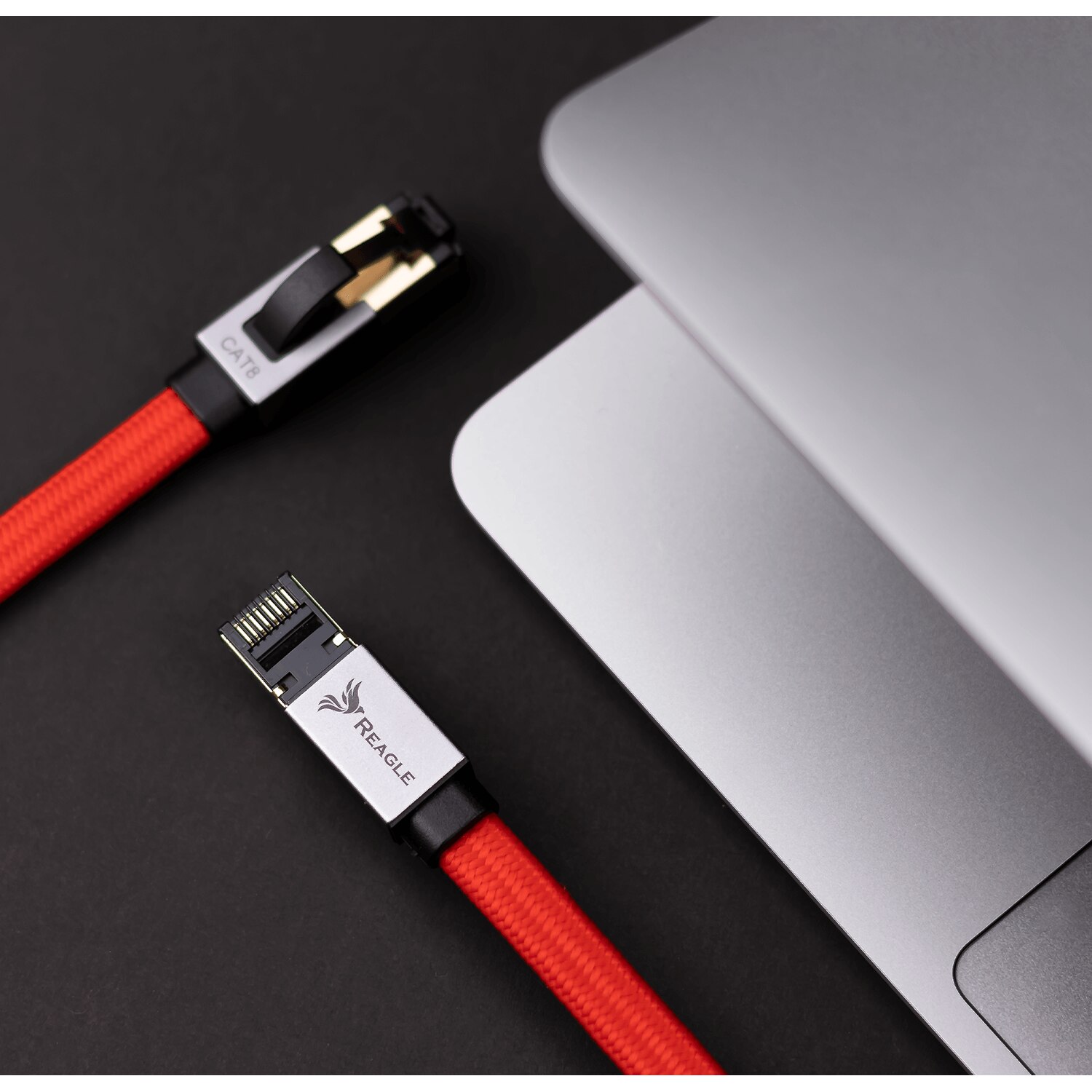 Cablu LAN de retea Cat8 Ethernet Reagle 10m RJ45 SFTP 40Gbps 2000Mhz ...