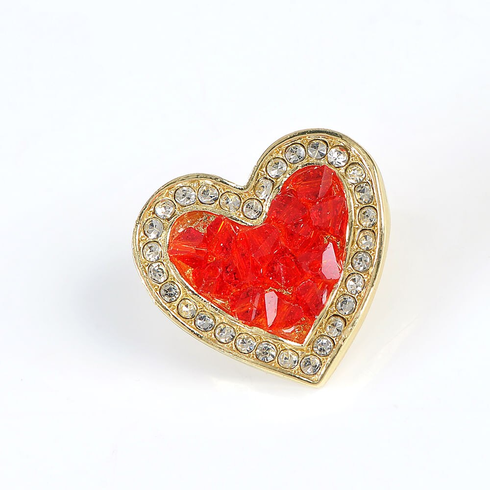 Brosa martisor inima rosie, Meli Melo Paris - eMAG.ro