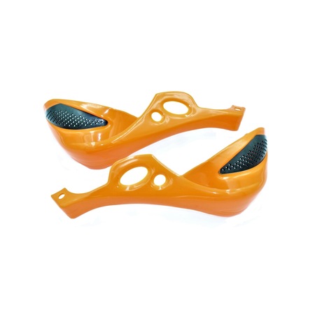 Set 2 protectii maini, prindere pentru ghidon 22mm, culoare portocaliu ...