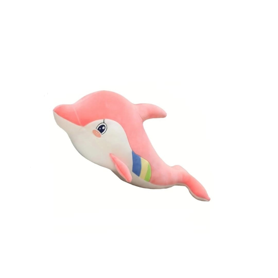 Delfin de plus, roz, 60 cm - eMAG.ro