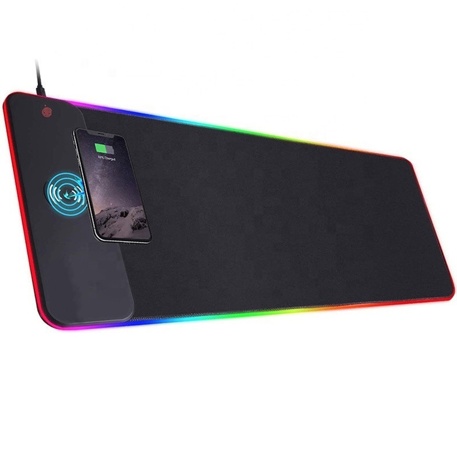 Mouse Pad LED pentru gaming RGB, Axroad Mall, Atingere inductiva, 10 ...