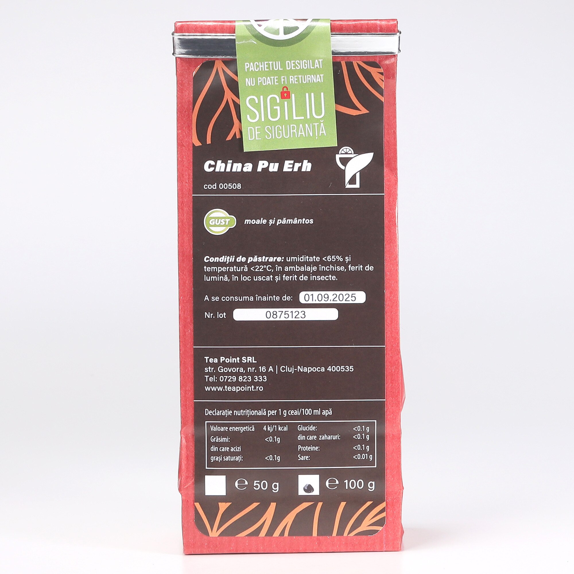 Ceai China Pu Erh 100 gr - eMAG.ro