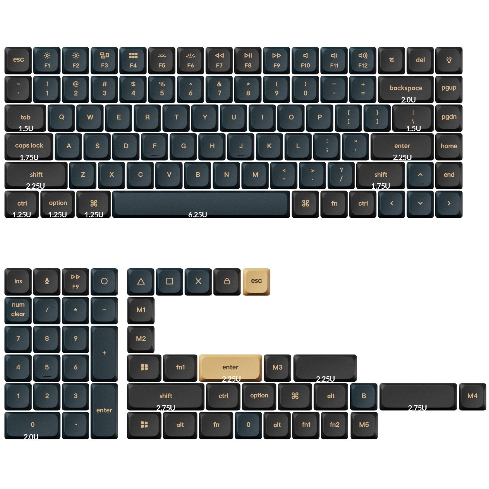 Keychron Low Profile Double Shot PBT LSA Keycaps Set - Knight - eMAG.bg