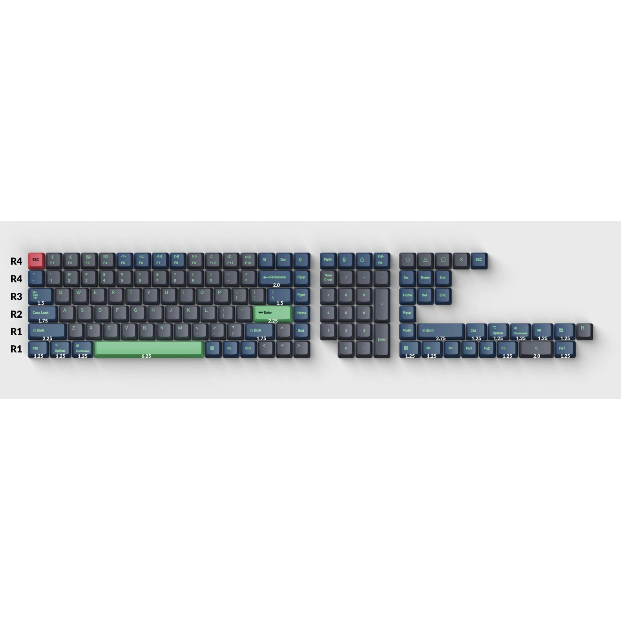 Kit butoane Keychron OEM Dye-Sub PBT Keycaps - Hacker Full Set - eMAG.ro