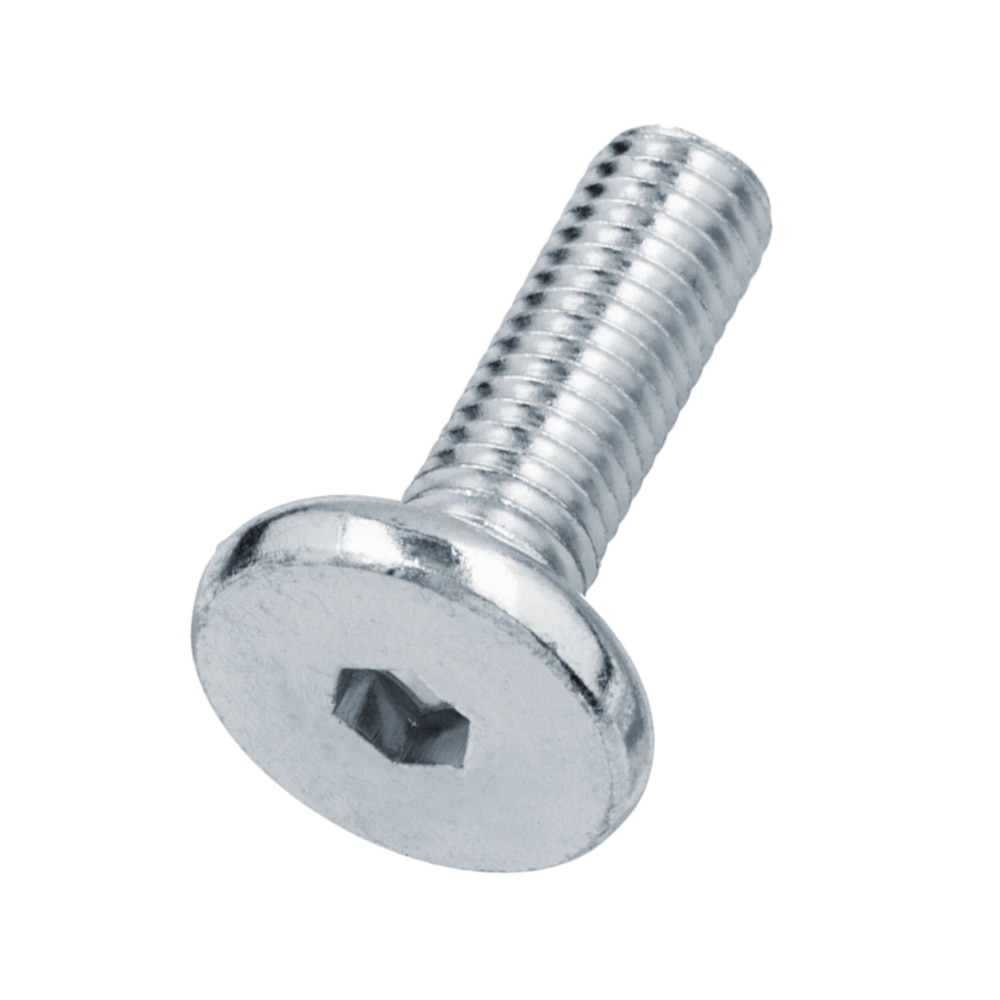 Surub cu cap plat, M6x15, Locas hexagonal, Otel zincat, 50 bucati - eMAG.ro