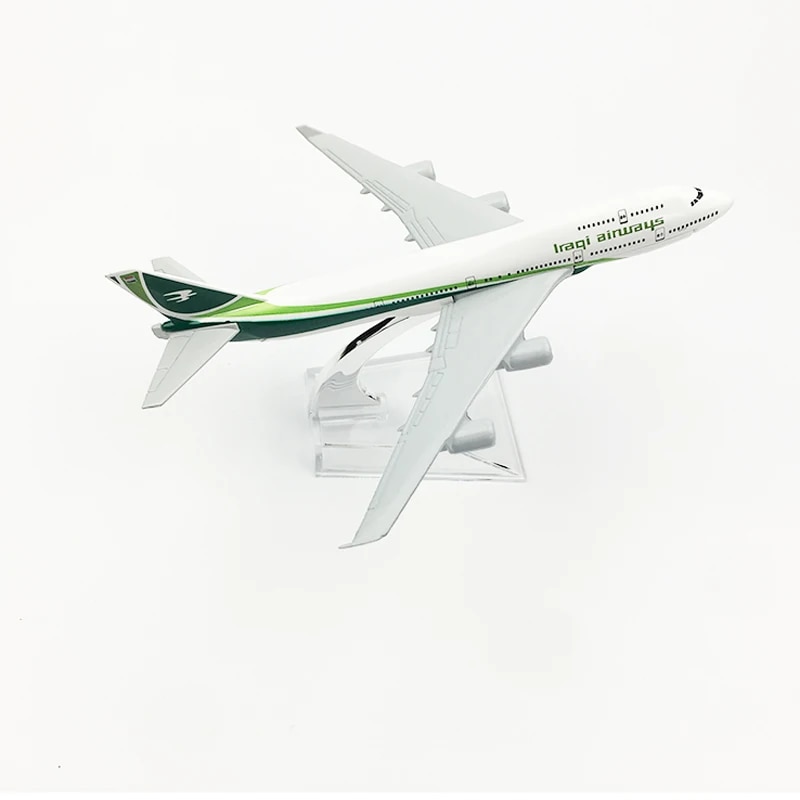 Модел на самолет Boeing B747 на Iraqi Airways, 16 см, 1:400 - eMAG.bg