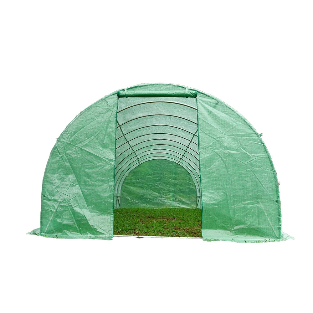 Sera gradina cu cadru metalic 6x3x2m, pentru legume, verde - eMAG.ro