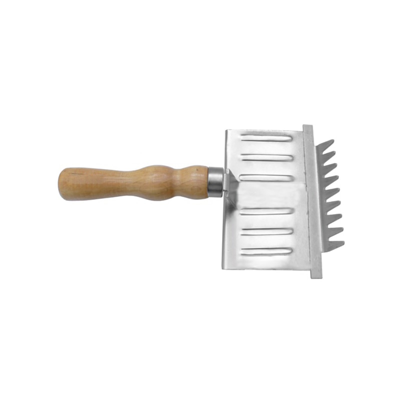 Tesala pentru animale cu maner din lemn, 120 x 75mm - eMAG.ro