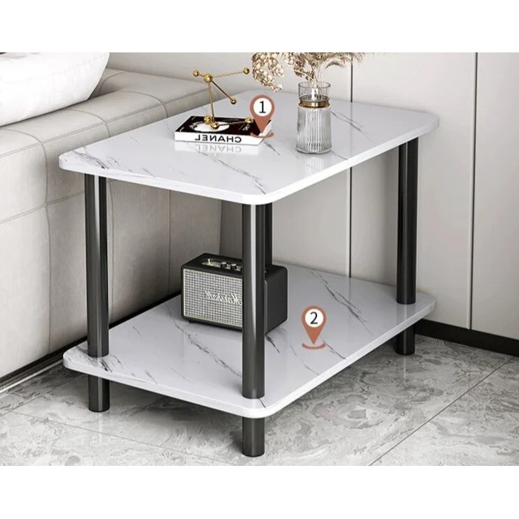 Masuta de cafea cu efect de marmura, dreptunghiulara, 80x40x53 - eMAG.ro