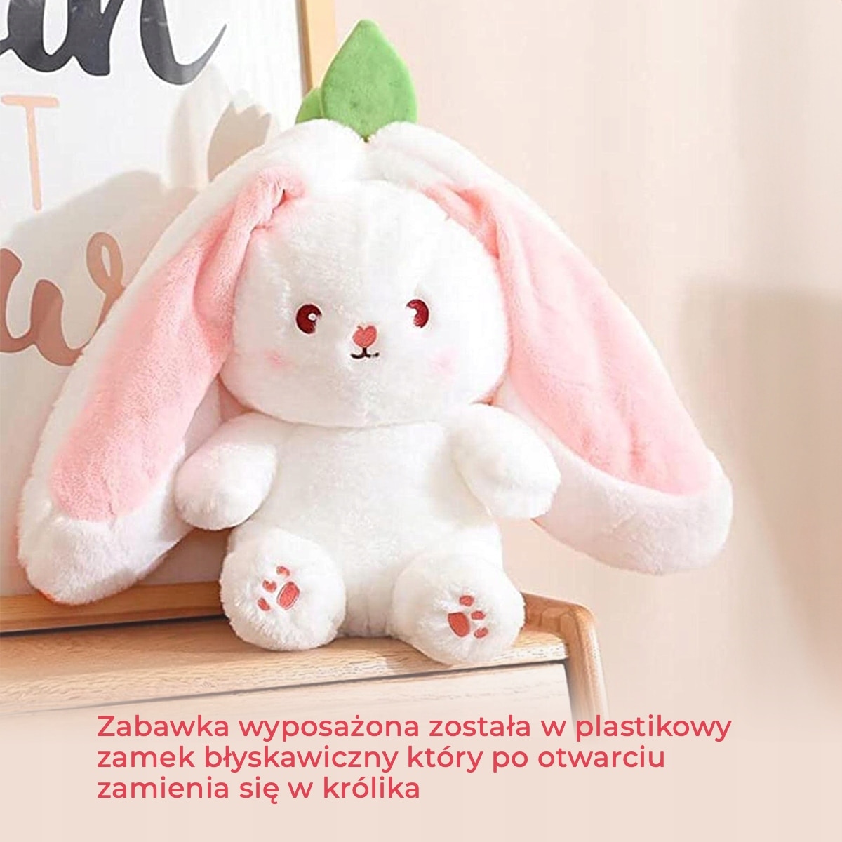 Iepuras de plus, DomowySwiat, Alb - eMAG.ro