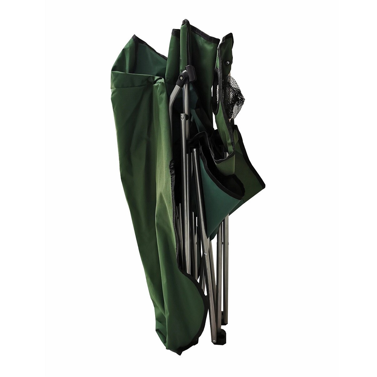 Scaun pescuit, camping, pliant cu structura metalica, verde, 84 x 52 x ...