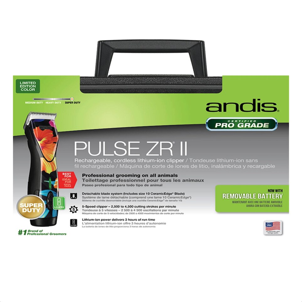 Masina de tuns Andis Pulse ZR II, pentru animale, 5 viteze, cutit ...