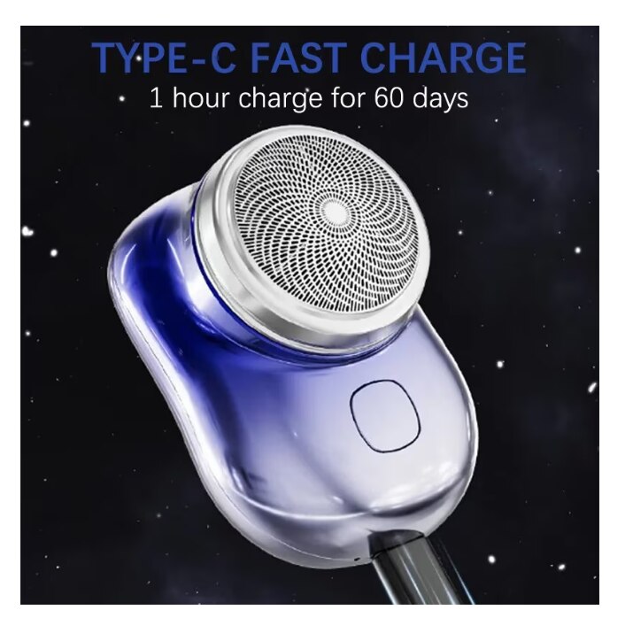 Mini Aparat De Ras Electric, USB, Saiconcept®, Portabil, Albastru - eMAG.ro