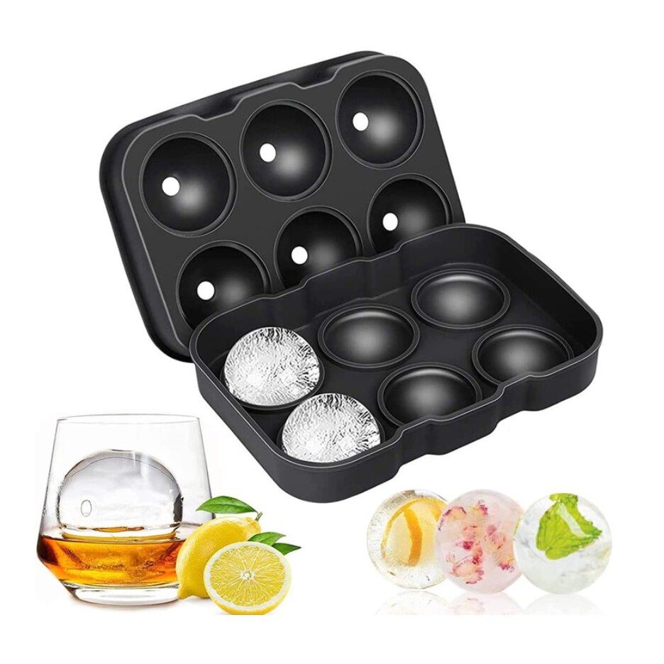 Forma din silicon pentru bile de gheata, Zola®, 6 spatii, forme sferice ...