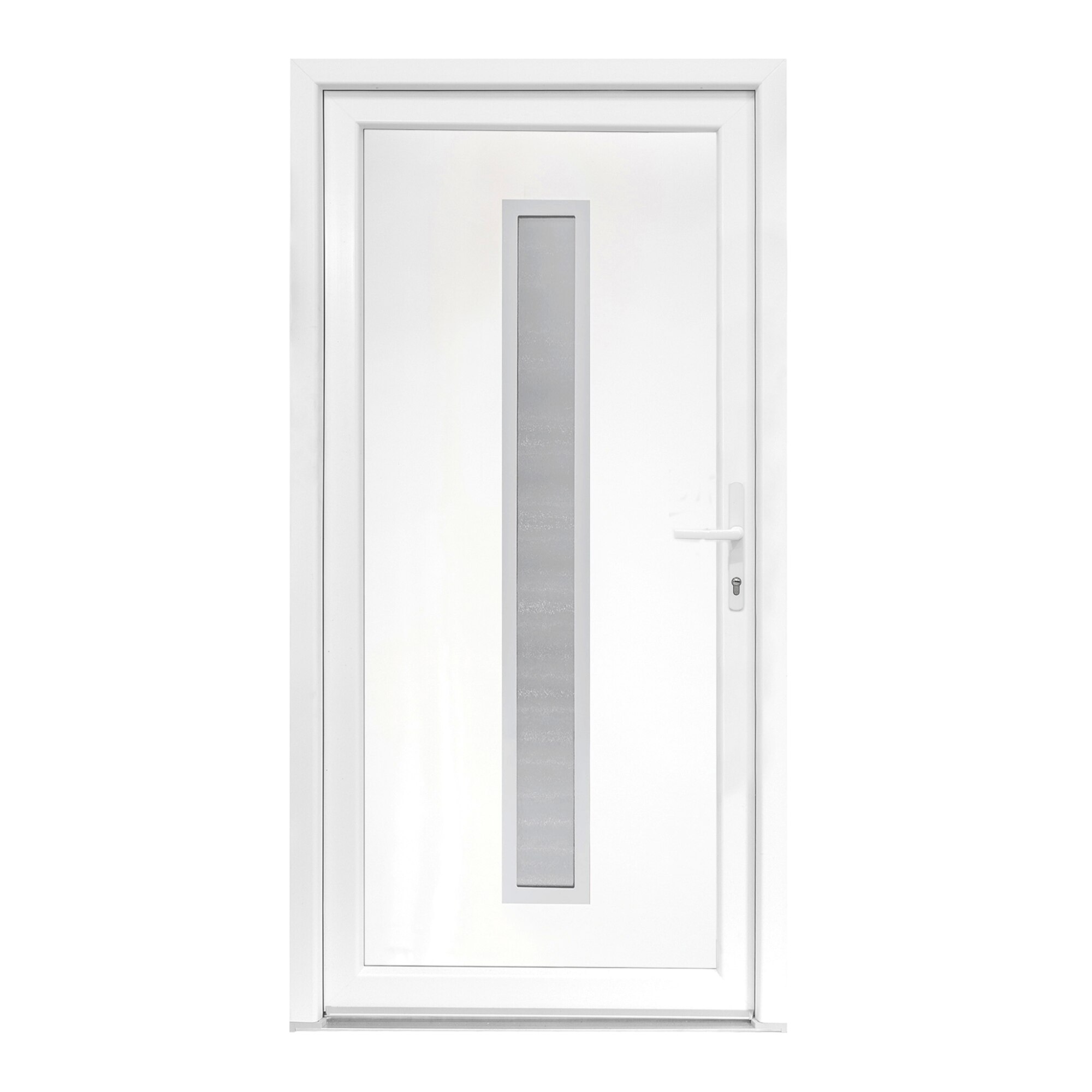 Usa Intrare PVC SERENA, 5 camere, 980x2000 mm, alb, deschidere dreapta ...