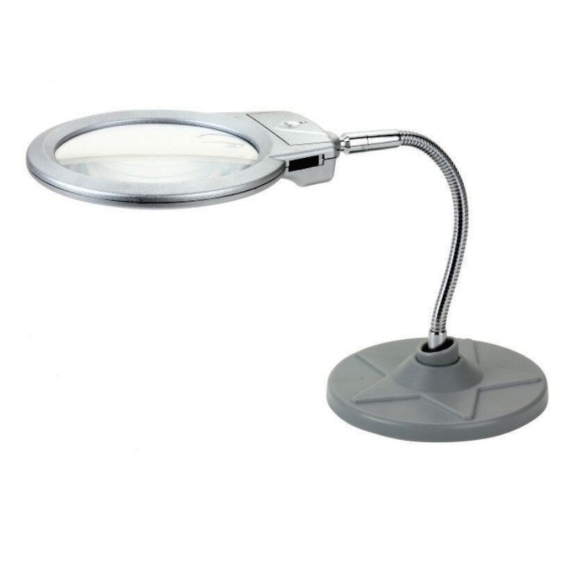 Lupa cu brat flexibil cu lumina LED, marire de 2, 5x si 5x - eMAG.ro