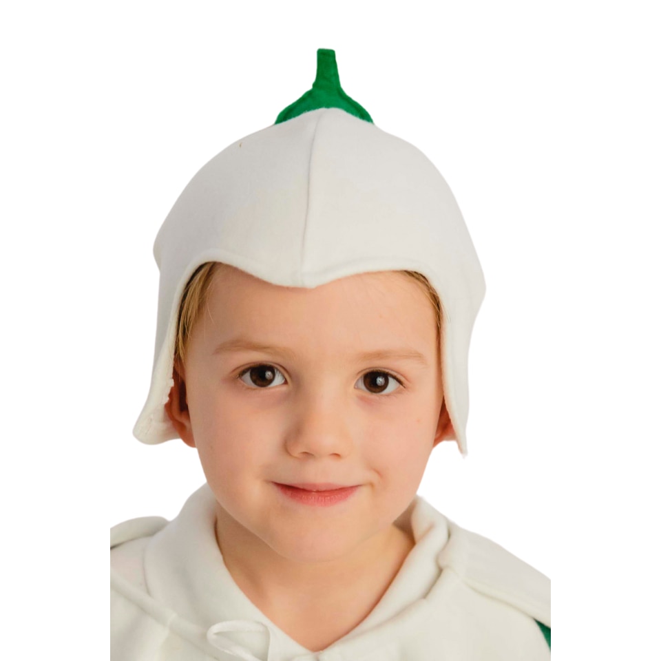 Caciulita Ghiocel, Accesoriu din saten pentru Serbari si Carnaval, Alba ...