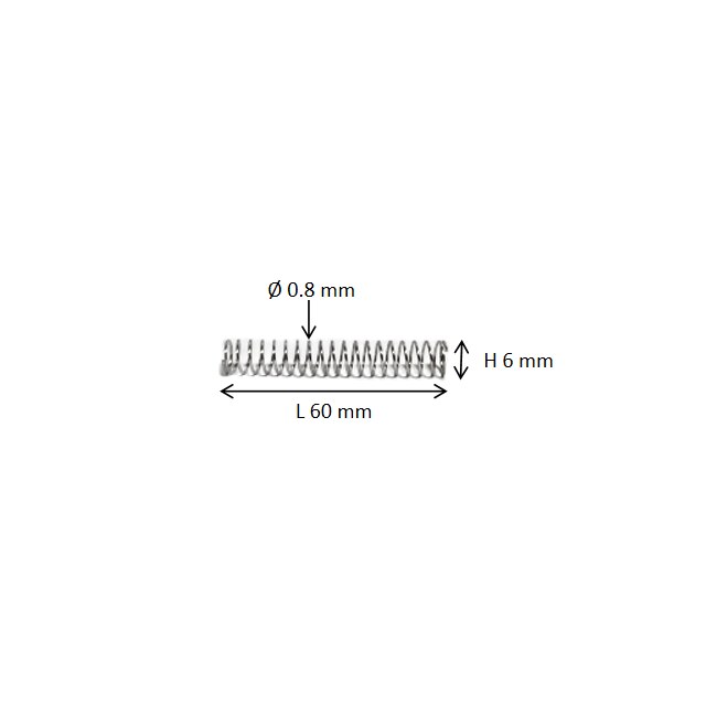 Arc compresie Ø 0.8 x H 6 x L 60 mm - eMAG.ro