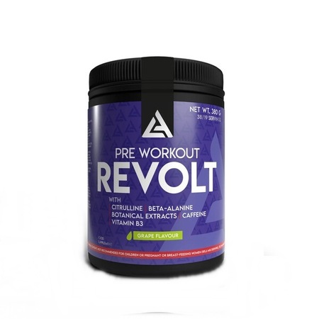 Pre antrenament, Lazar Angelov Nutrition Pre Workout Revolt, grape, 380 ...