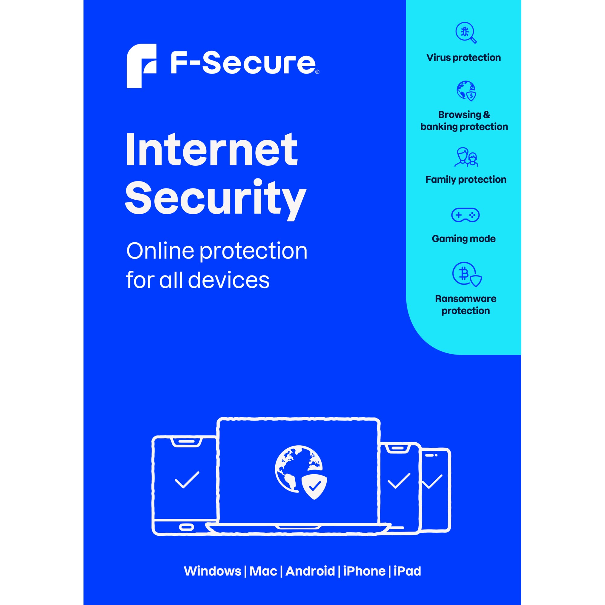 F-Secure Internet Security, Licenta electronica, 3 utilizatori, 1 an - eMAG.ro